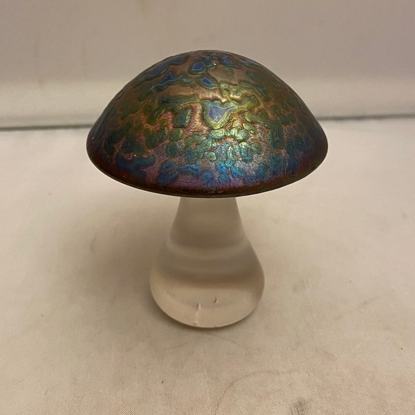 Glass Mushroom Paperweight - Etsy