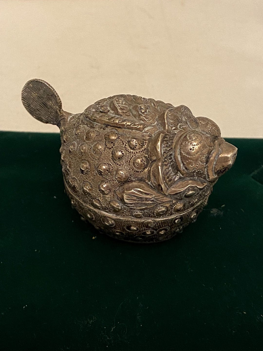Silver Puffer Fish Trinket Box - Etsy