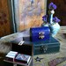 Midnight Blue & Gemstone Wooden Objet D'art. Can Be Used for Both Home ...
