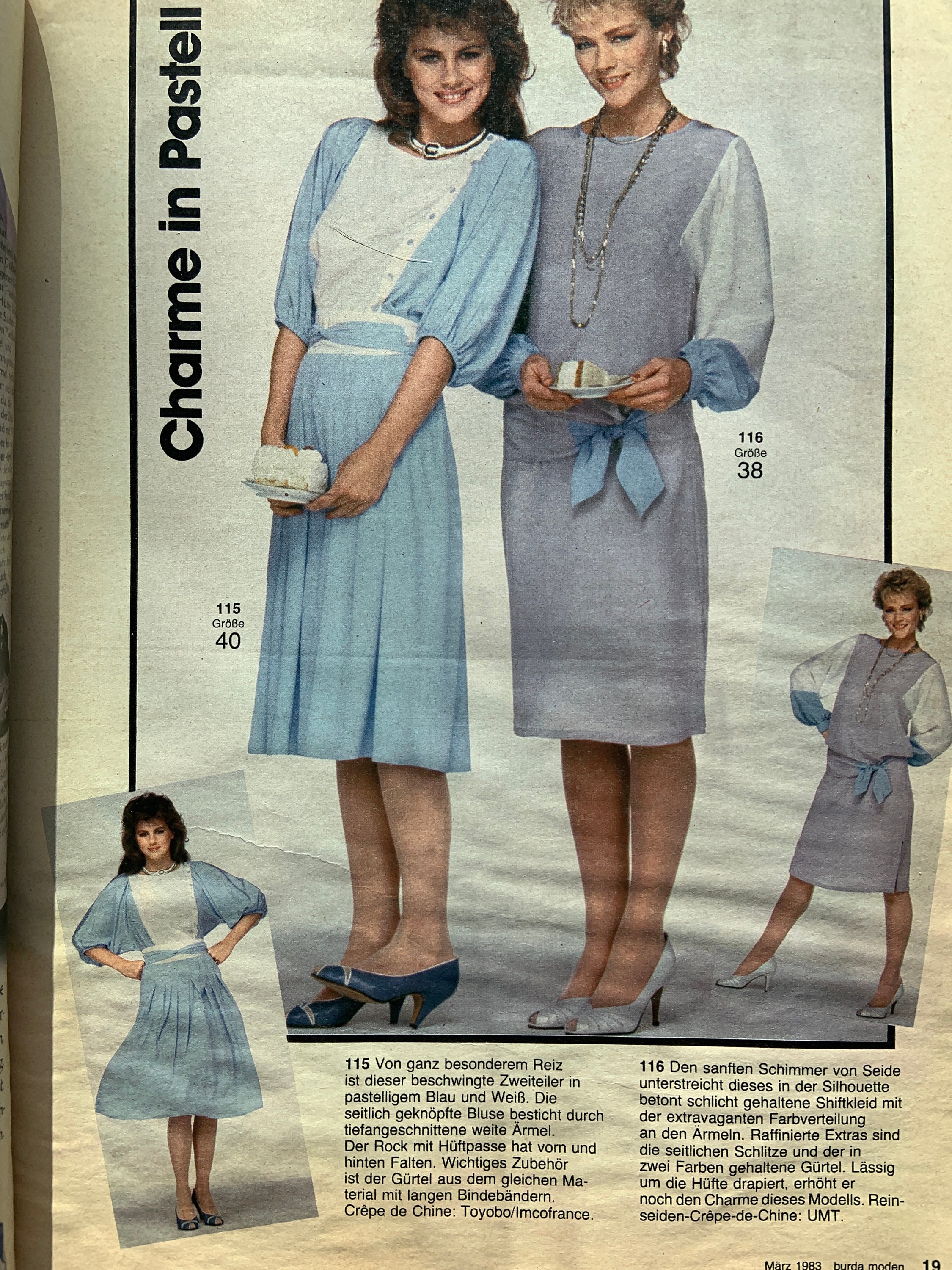 Vintage Burda Moden March 1983 - Etsy