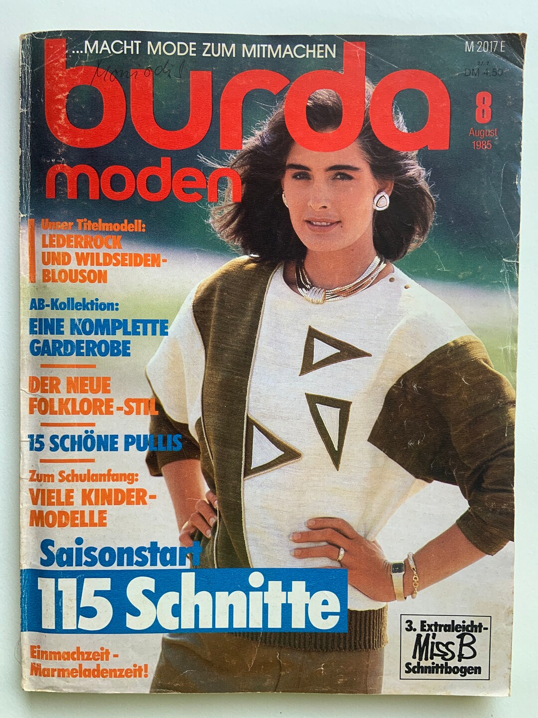 Vintage Burda moden Magazine August 1985 - Etsy Österreich