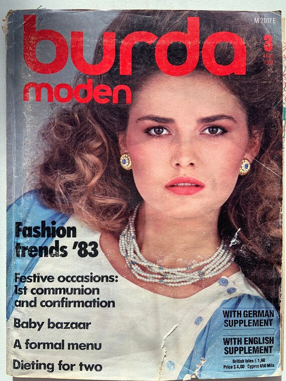 Vintage Burda Moden March 1983 | Etsy