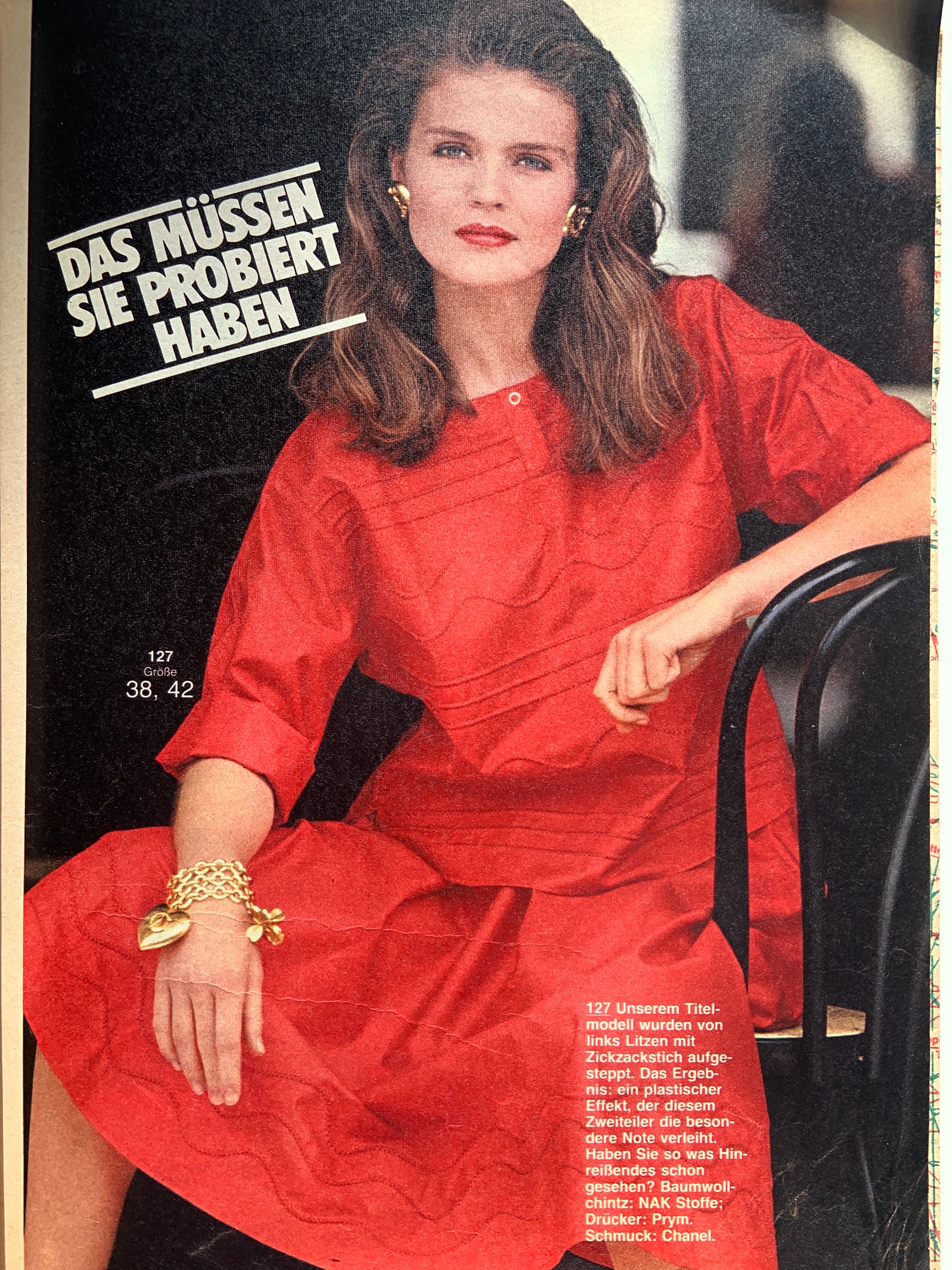 Vintage Burda Moden July 1983 - Etsy