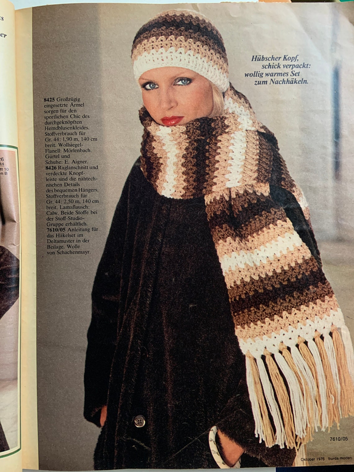 Vintage Burda Moden Magazine October 1976 - Etsy