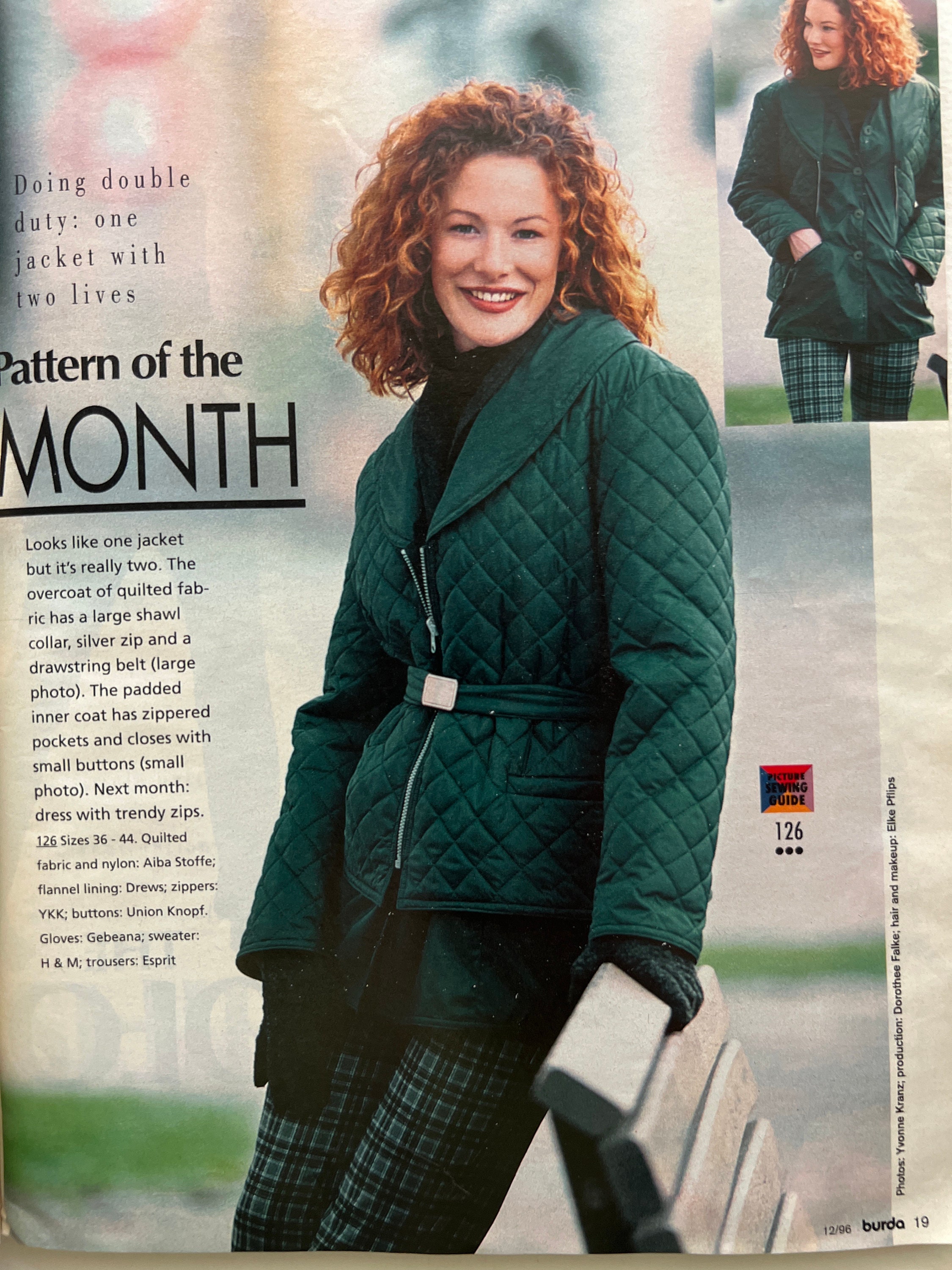 Vintage Burda Moden Magazine With Patterns December 1996 - Etsy