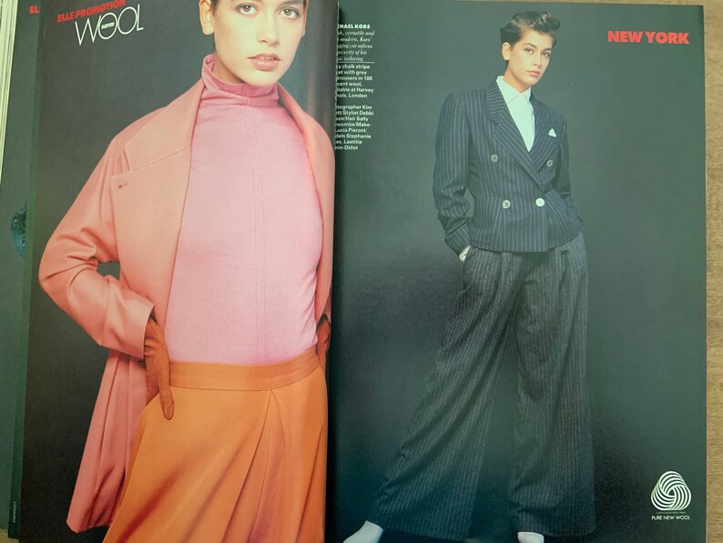 Vintage Elle Magazine October 1988 British - Etsy