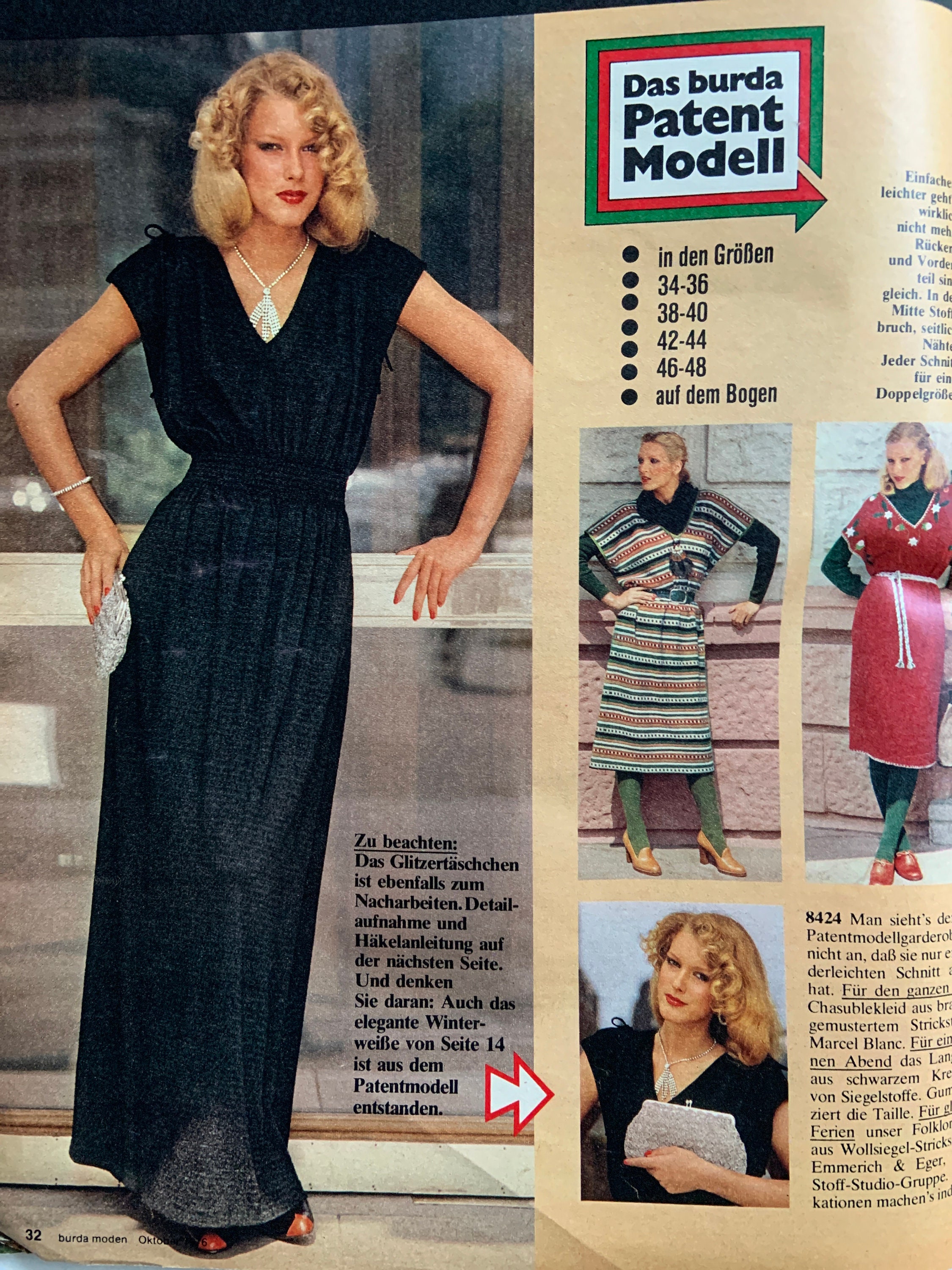 Vintage Burda Moden Magazine October 1976 - Etsy