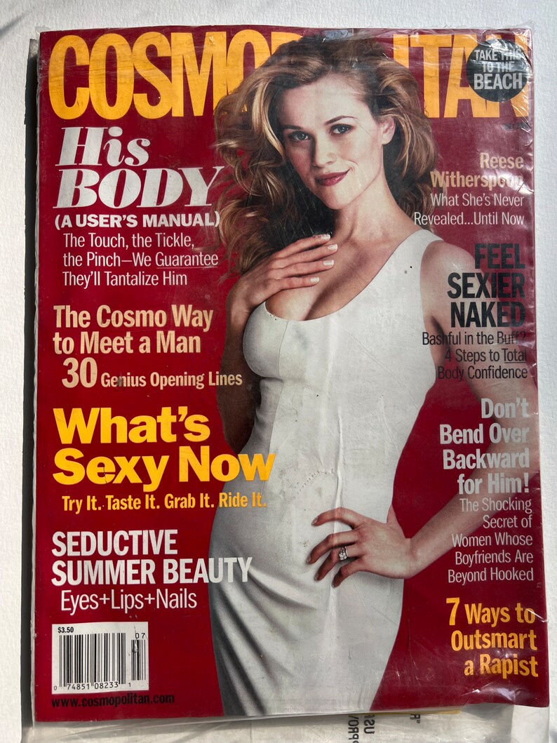 Vintage Cosmopolitan, July 2001 Reese Witherspoon Cover - Etsy