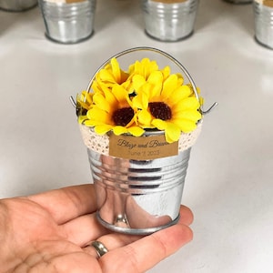 10pcs Sunflower Baby Shower Favors, Sunflower Wedding Favors, Sunflower ...