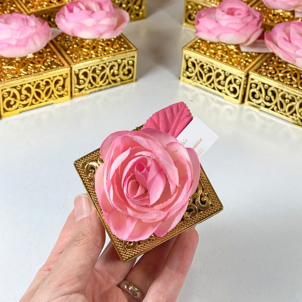 Gold Favor Box - Etsy