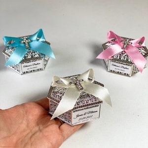 10pcs Personalized Baptism Favors for Guests, Baptism Favor Boxes ...