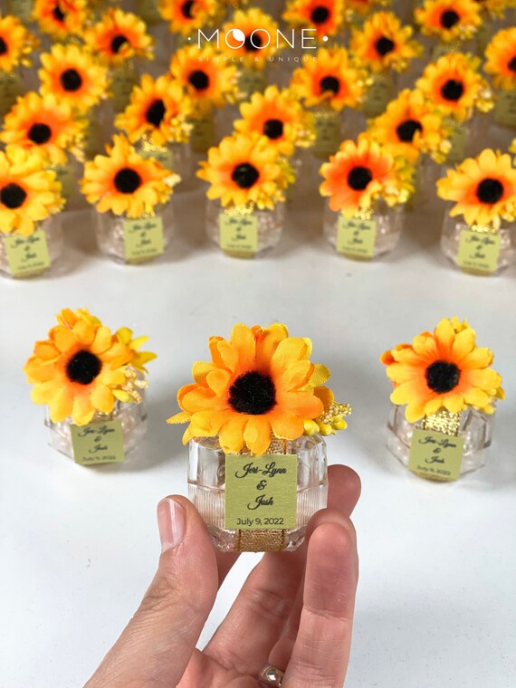 10pcs Sunflower Wedding Favors for Guests Sunflower Party - Etsy