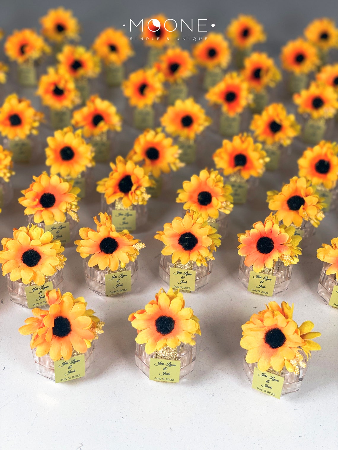 10pcs Sunflower Wedding Favors for Guests Sunflower Party - Etsy