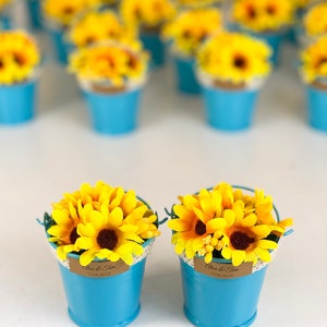 10pcs Sunflower Baby Shower Favors, Sunflower Wedding Favors, Sunflower Party Favor, Sunflower ...