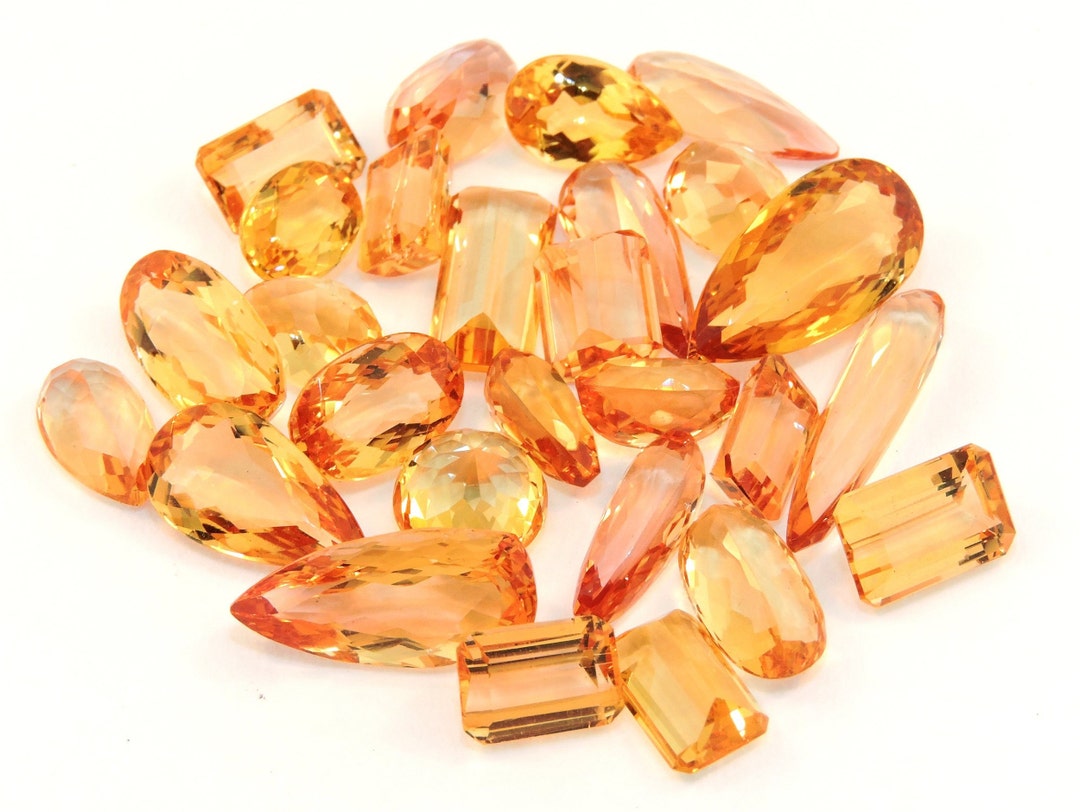 48 Carat Parcel of Mix Cut and Size Golden Imperial Topaz - Etsy