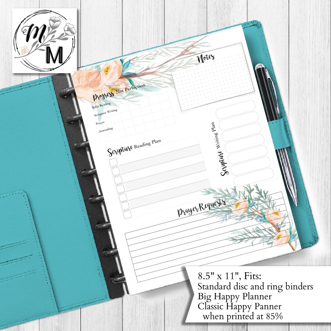 Faith Planner Kit 12 month Printable weekly Plan Prayer | Etsy