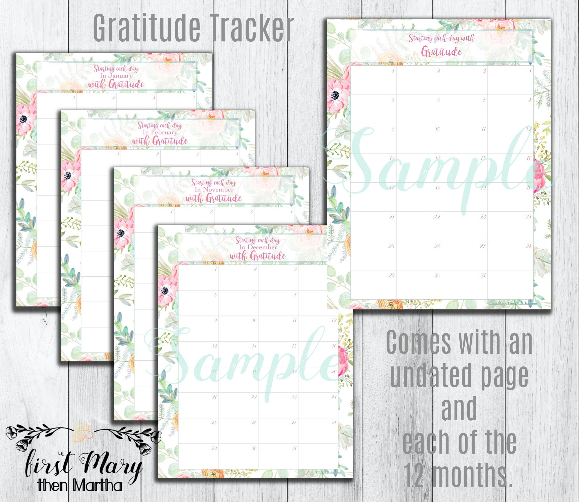 Faith Planner Kit, Printable Weekly Plan, Prayer Calendar, Scripture ...