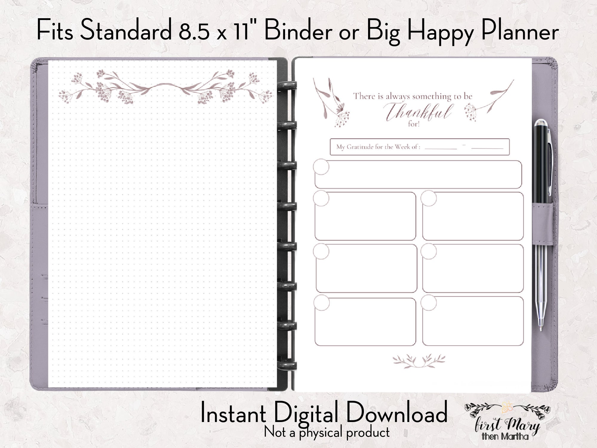 Gratitude Journal, Printable, Letter Size, Track Your Gratitude ...