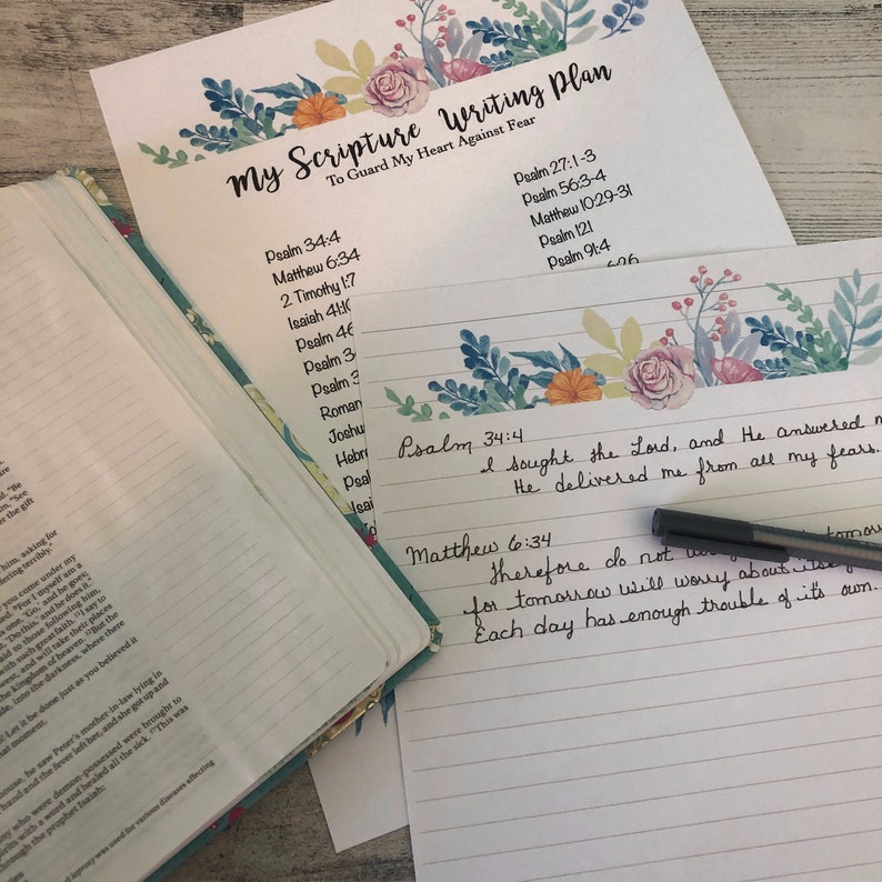 Bible Journaling and Scripture Writing Kit, Scripture Writing Plan ...