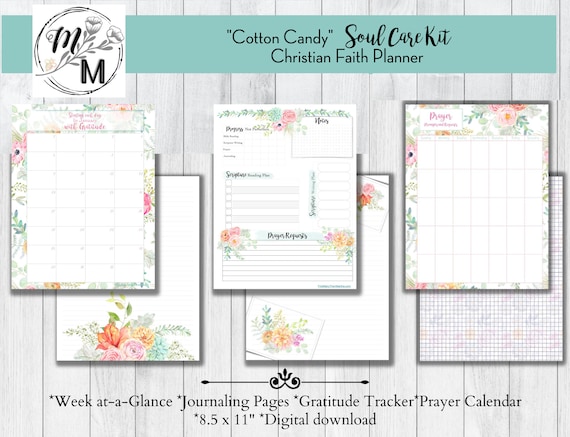 Faith Planner Kit Printable Weekly Plan Prayer Calendar - Etsy