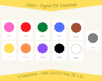 24 African Safari Animal Flashcards for Toddlers Preschool Montessori ...