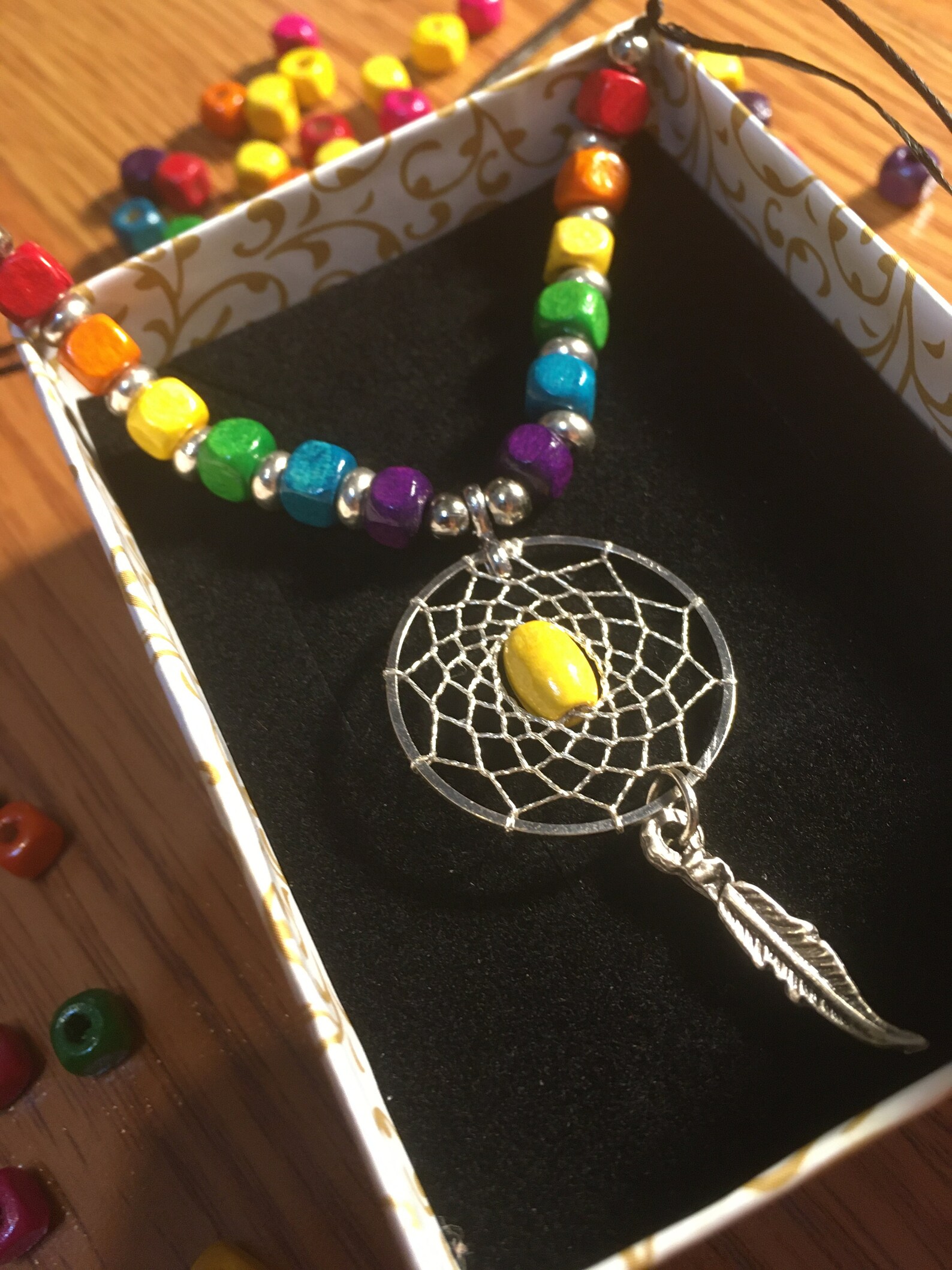 LGBTQ Necklace Dreamcatcher Necklace Gay Pride Necklace - Etsy