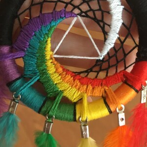 Rainbow Dreamcatcher Pride Gifts Dreamcatcher Keychain Native - Etsy