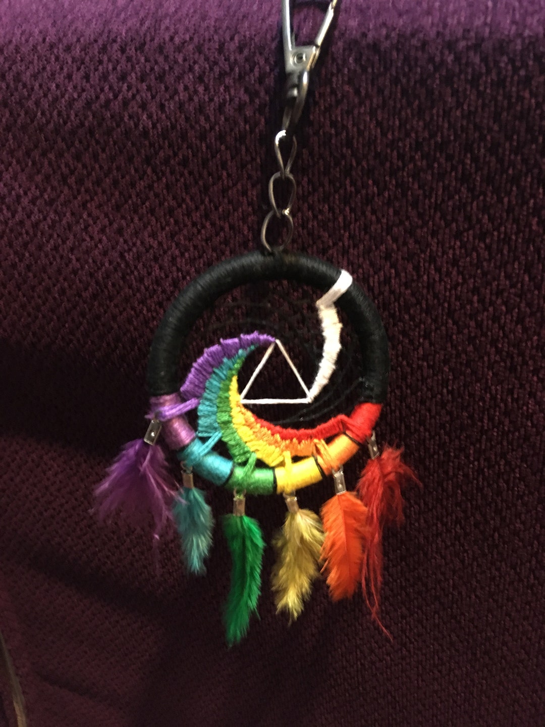 Rainbow Dreamcatcher Pride Gifts Dreamcatcher Keychain Native - Etsy