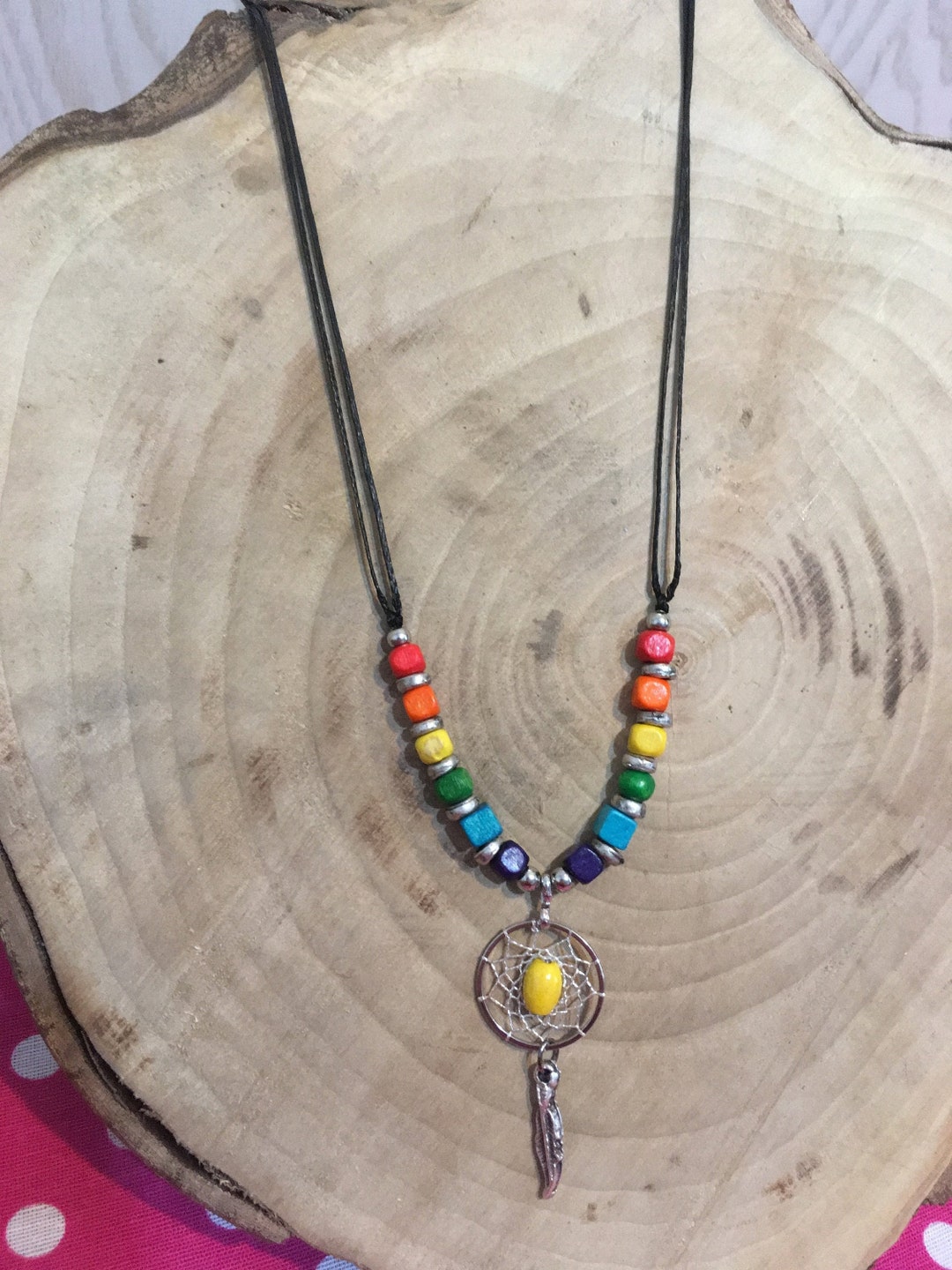 LGBTQ Necklace Dreamcatcher Necklace Gay Pride Necklace - Etsy