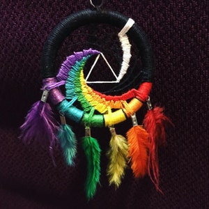 Rainbow Dreamcatcher Pride Gifts Dreamcatcher Keychain Native - Etsy