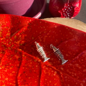 3D Movable Fish Sterling Silver Pendant, Silver Fish Pendant, 925 ...