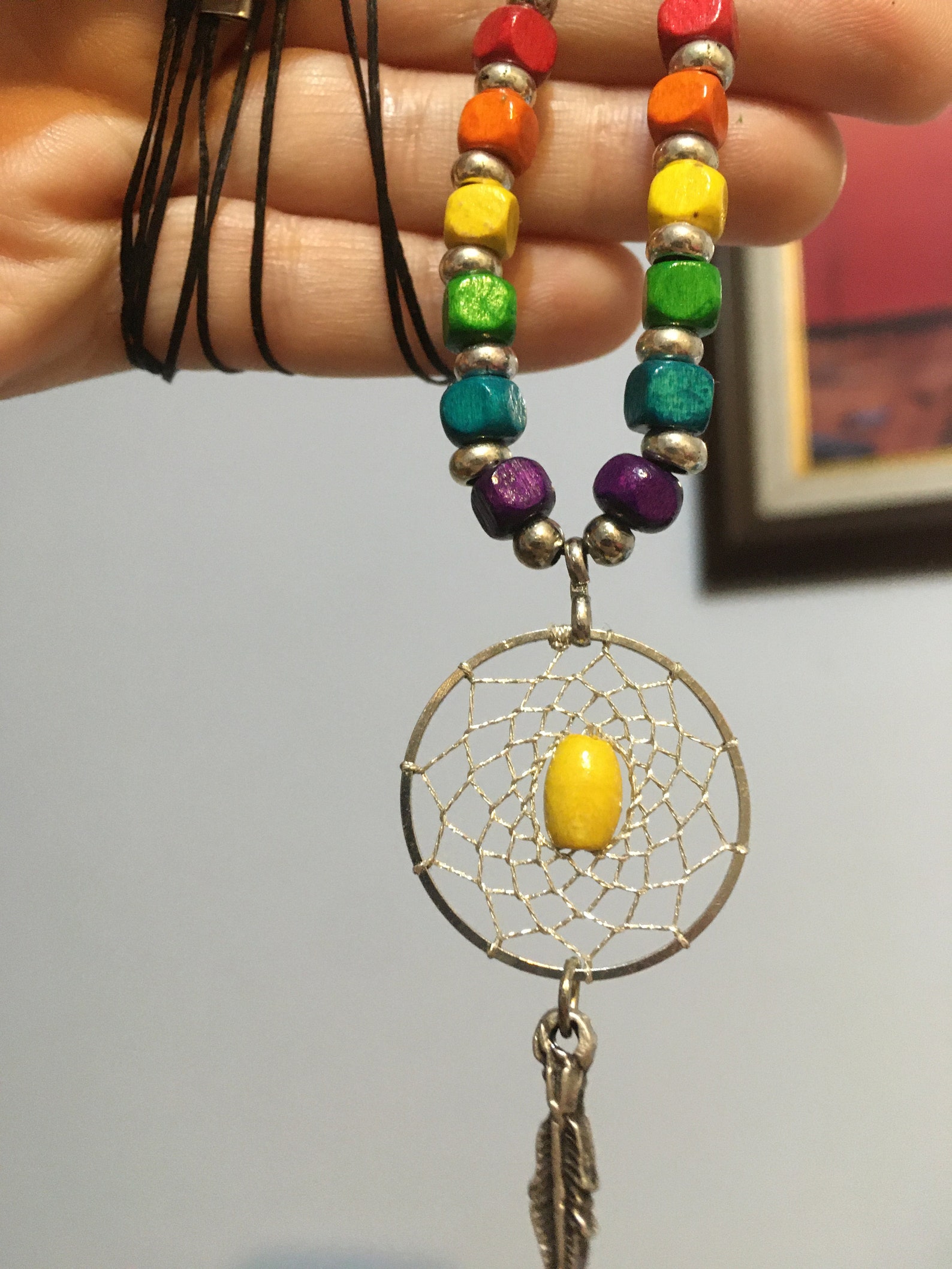 LGBTQ Necklace Dreamcatcher Necklace Gay Pride Necklace - Etsy