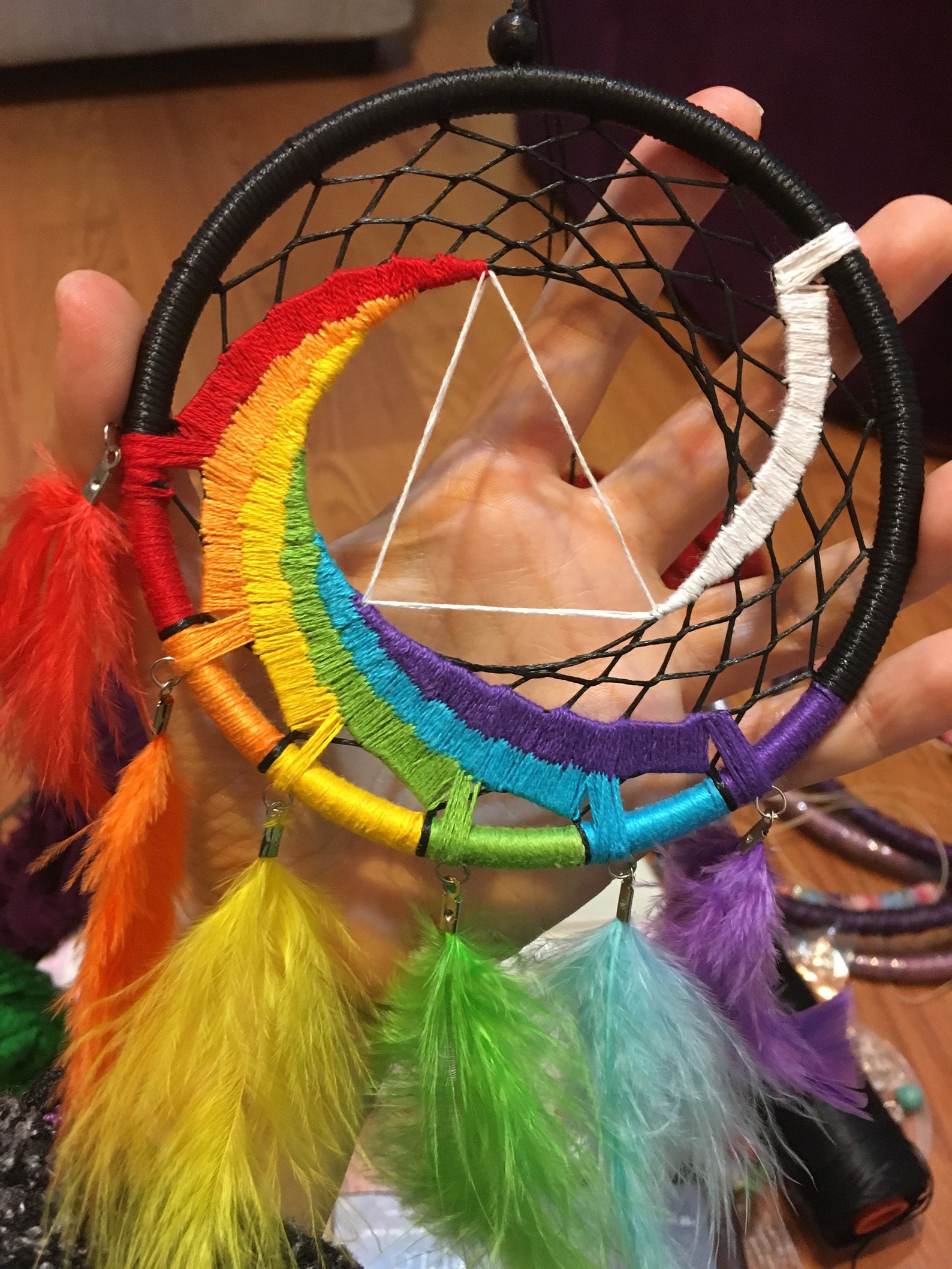 Pink Floyd Inspired Dreamcatcher Rainbow Dream Catcher | Etsy