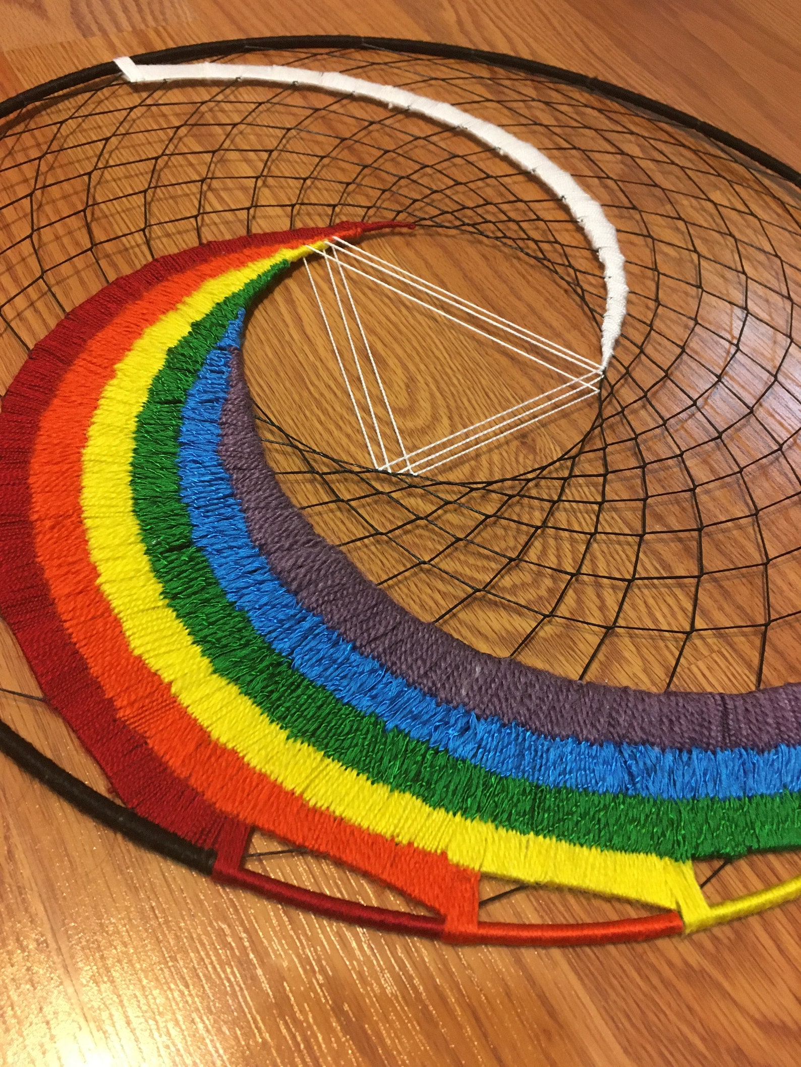 Rainbow Dreamcatcher Large Dreamcatcher Native American Wall | Etsy