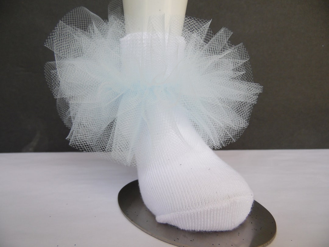 Baby Blue Tulle Tutu Socks - Etsy