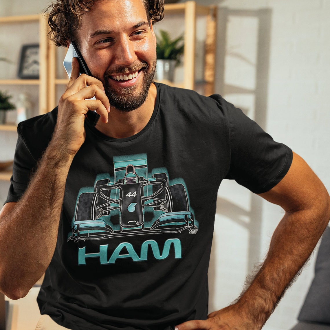 Lewis Hamilton F1 Tee: Mercedes AMG Inspired Racing Shirt - Etsy