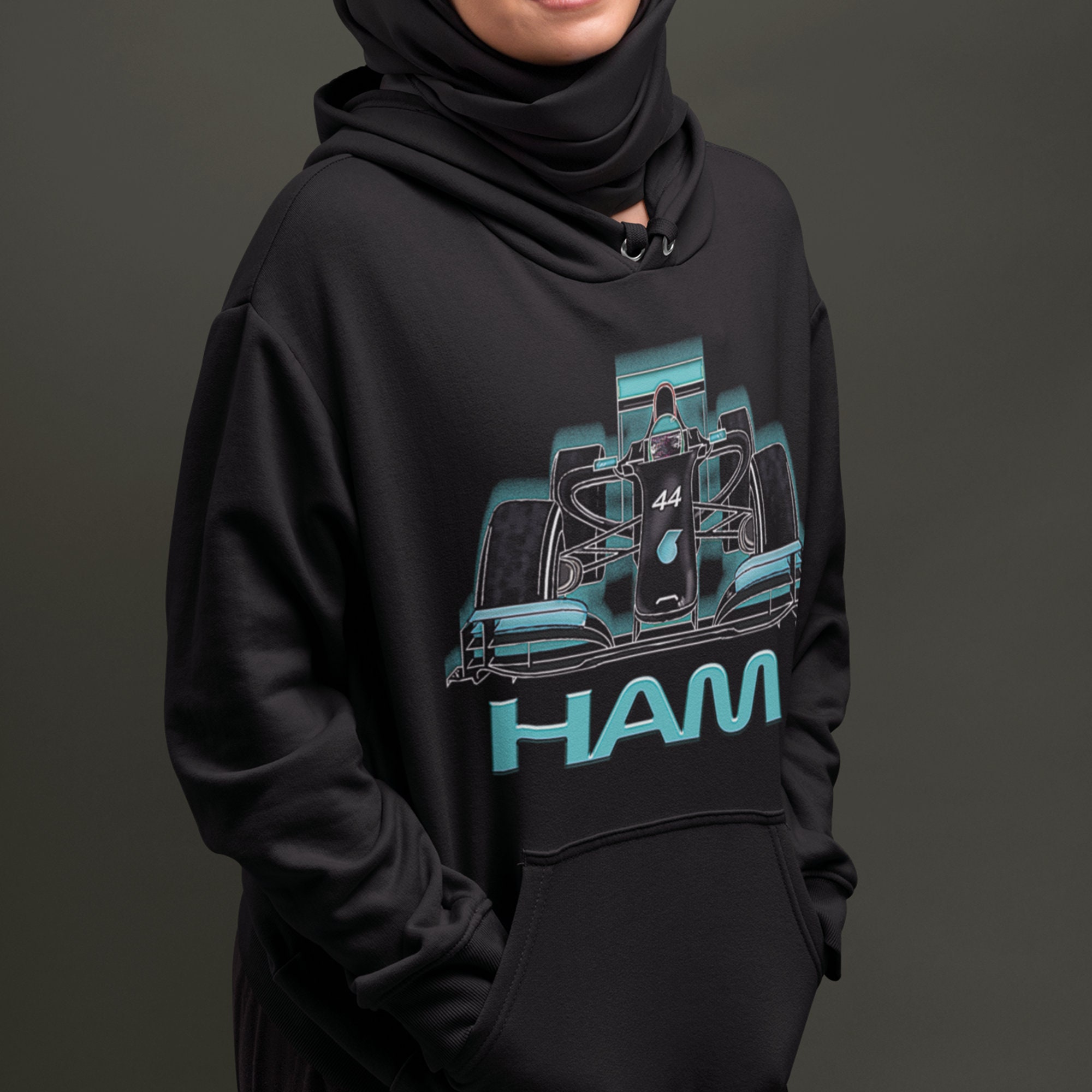 Lewis Hamilton Formula 1 Hoodie AMG Mercedes Racing Gear Men's Premium ...
