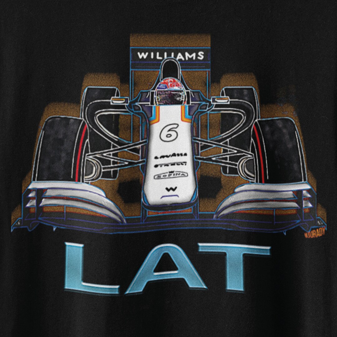 Nicholas Latifi F1 T-shirt: Williams Racing Car Design - Etsy