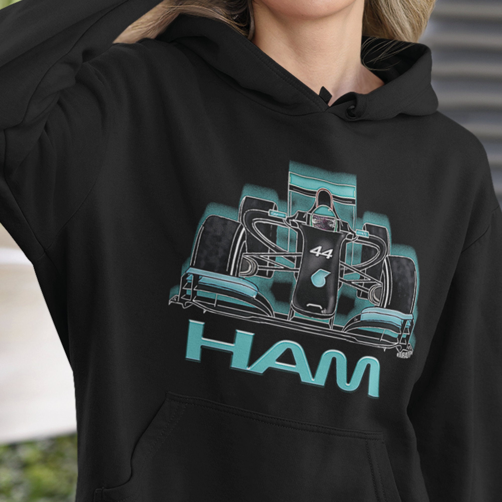 Lewis Hamilton Formula 1 Hoodie - AMG Mercedes Racing Gear - Men's ...