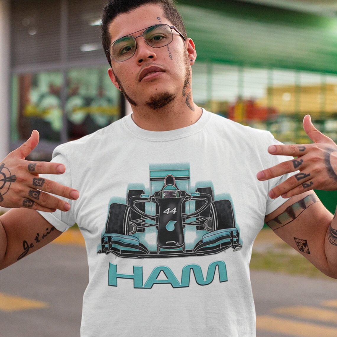 Lewis Hamilton Shirt Mercedes Amg F1 Fan Gift Racing Car 44 | Etsy