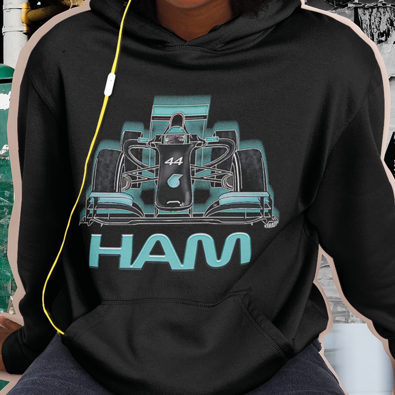 Lewis Hamilton Formula 1 Hoodie - AMG Mercedes Racing Gear - Men's ...