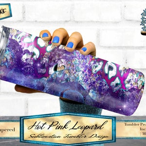 Hot Pink Leopard Sublimation Tumbler Design - Etsy