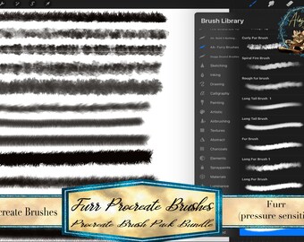Fur and Fluffy Brush Pack for Procreate - Etsy