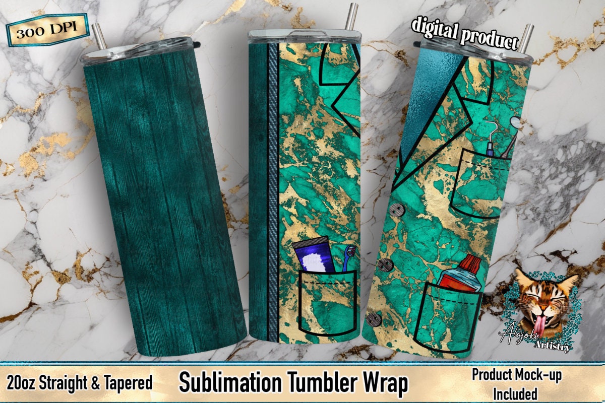 Dental Marble Dentist Sublimation Tumbler Design - Etsy