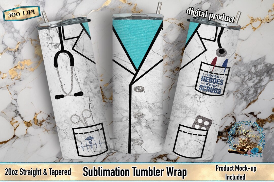 Doctor Marble Scrubs Tumbler Wrap - Etsy