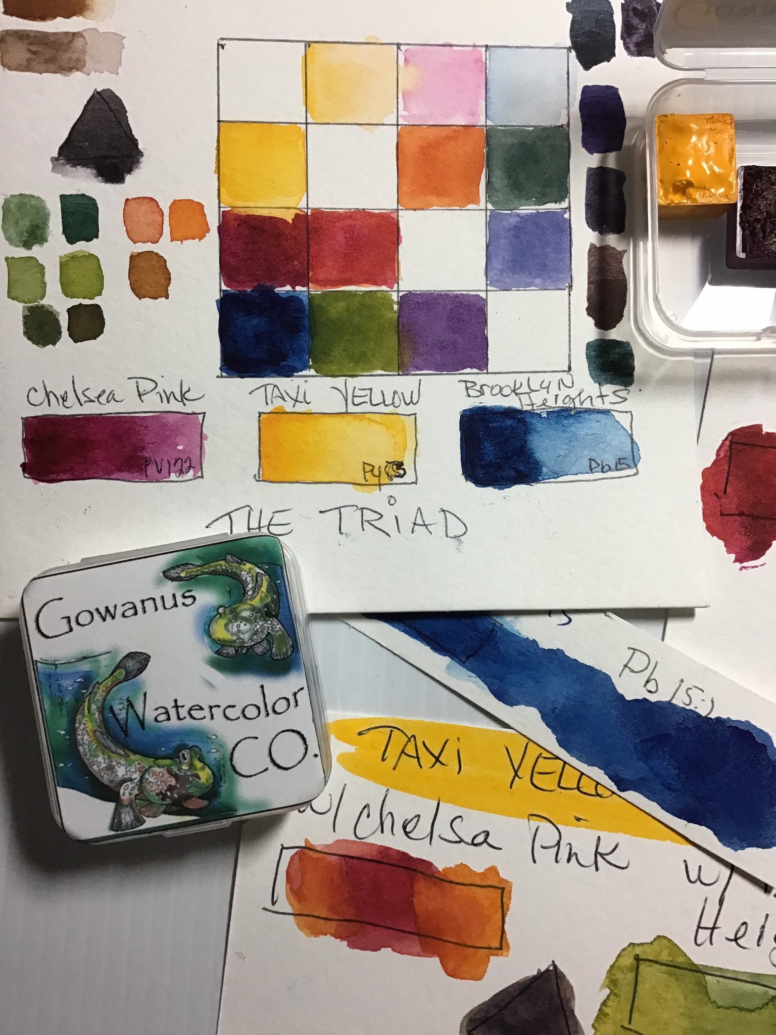 Triad handmade Watercolor palette Best seller | Etsy