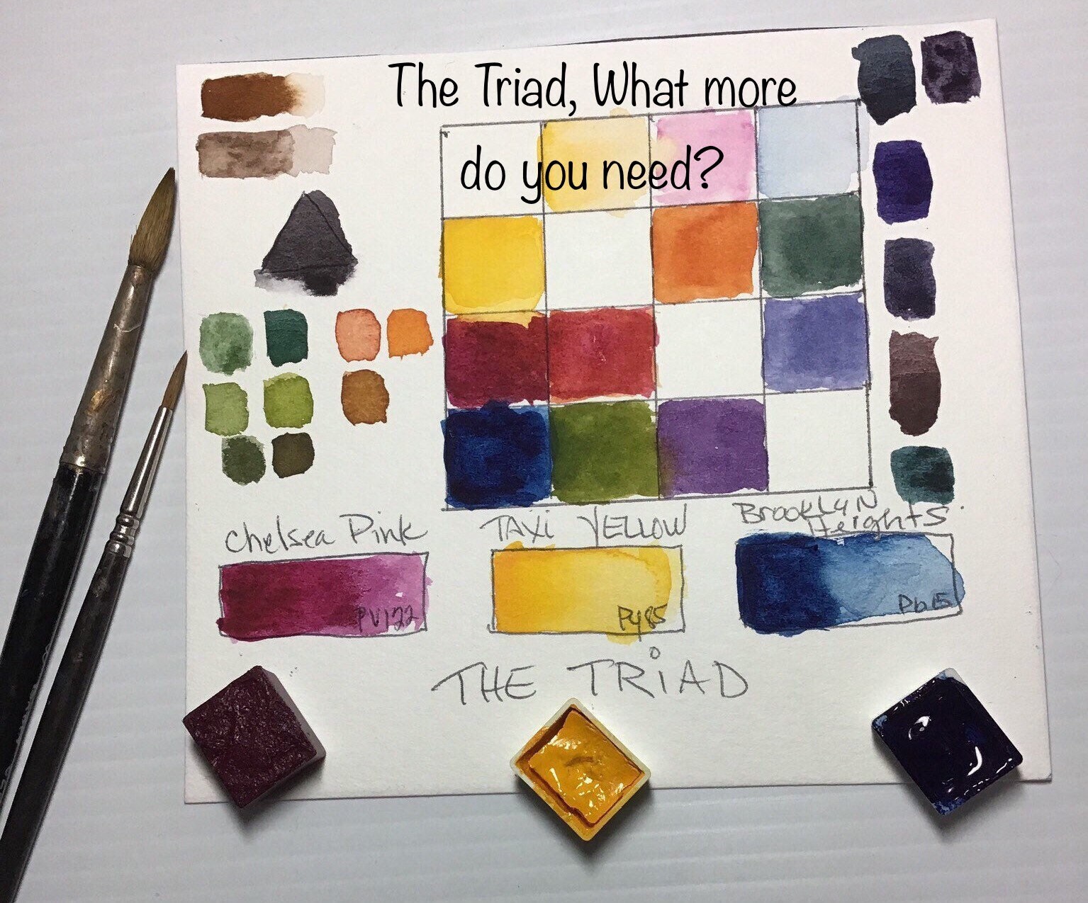 Triad handmade Watercolor palette Best seller | Etsy