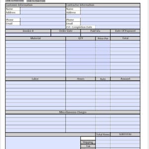 Construction Project Cost Breakdown Template Simple Minimal Editable ...