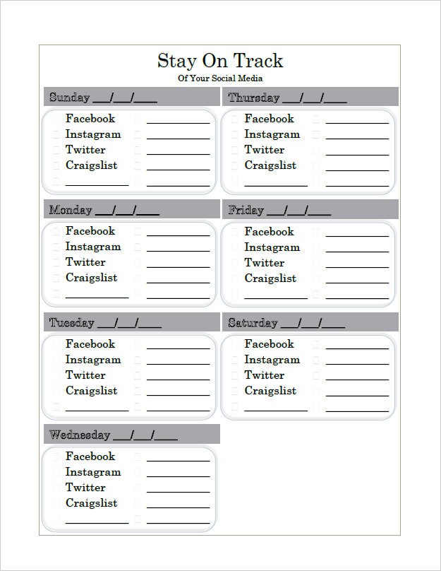 Real Estate Agent Weekly Social Media Tracker | Classic Happy Planner ...