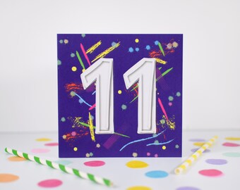 11th Birthday Cards | Etsy UK
